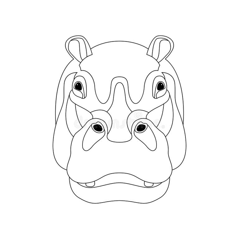Hippo Front Stock Illustrations – 235 Hippo Front Stock Illustrations ...