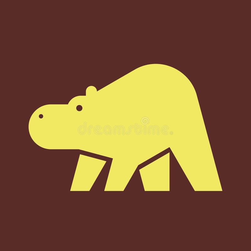 Hippo Logo stock vector. Illustration of business, vector - 259982888