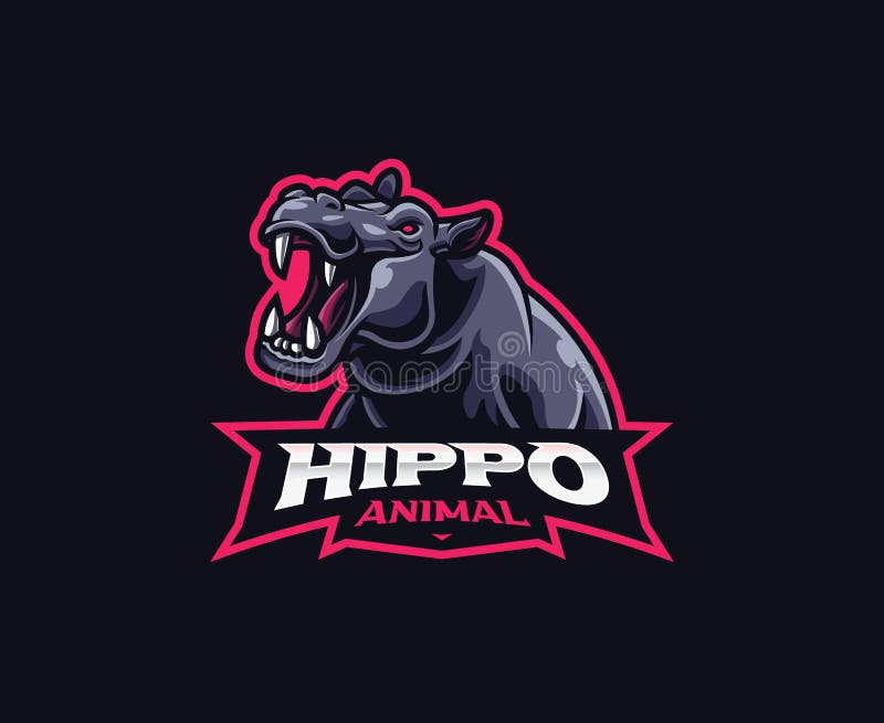 Hippo Mascot Logo Design Stock Vector Illustration Of Mascot 250107963