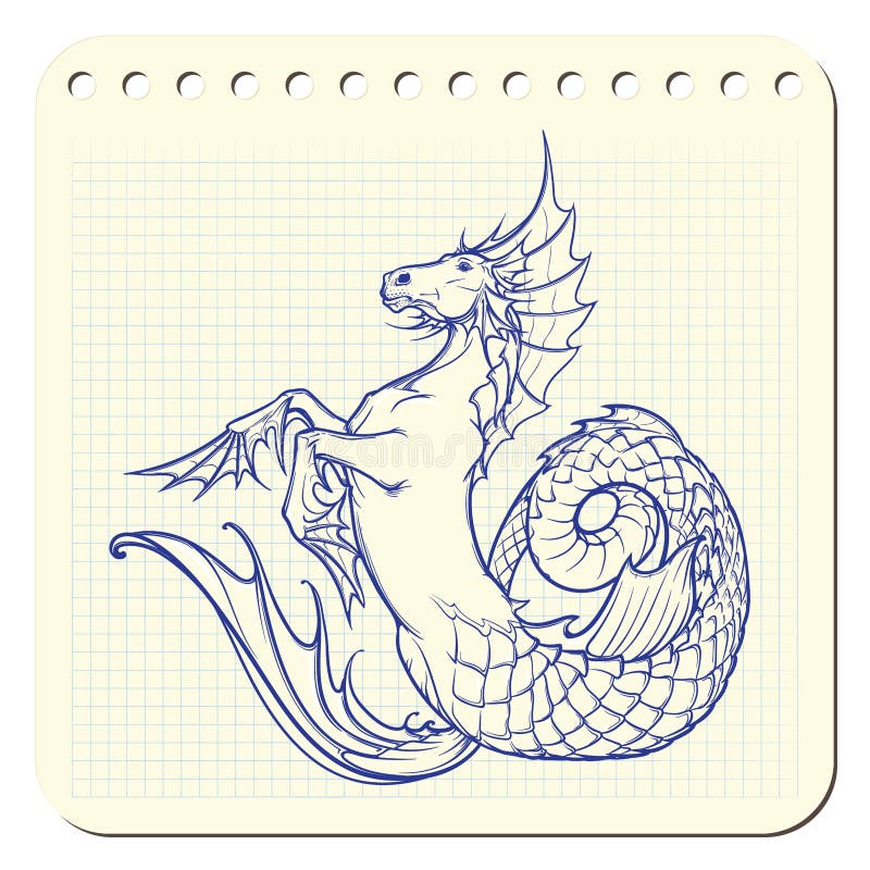 Mythological Hippocampus. the Series of Mythological Creatures Stock ... Mythological Hippocampus. the Series of Mythological Creatures Stock ...