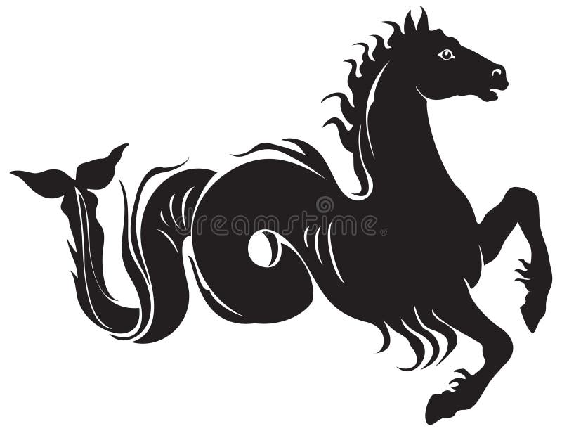 Hippocampus sea horse stock vector. Illustration of symbol - 29693895