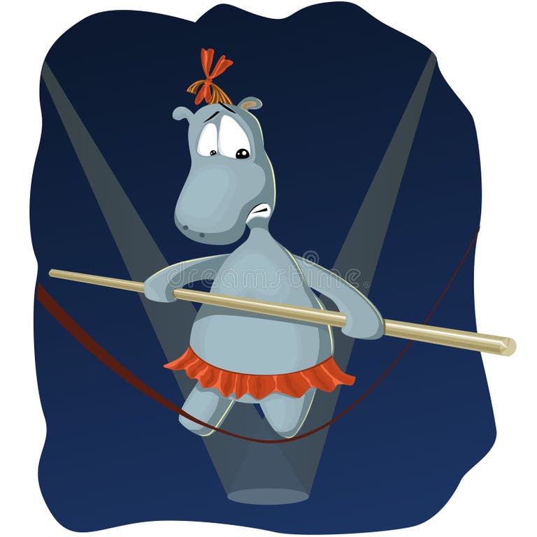 Cartoon Circus Hippopotamus Stock Illustrations – 176 Cartoon Circus ...