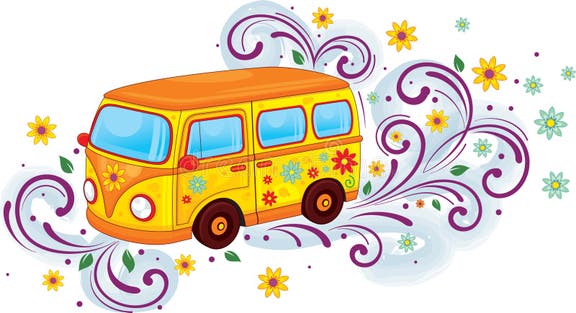Funny Hippy Bus Stock Illustrations – 161 Funny Hippy Bus Stock ...