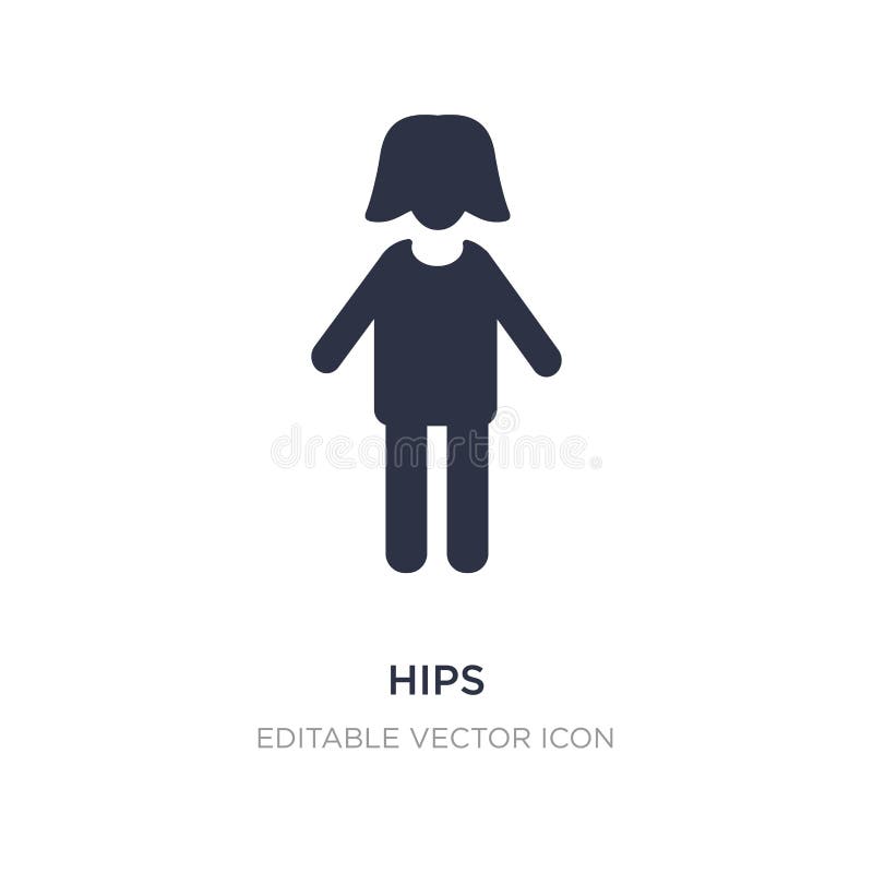 Hips Icon Vector Isolated on White Background, Hips Sign , Medical ...