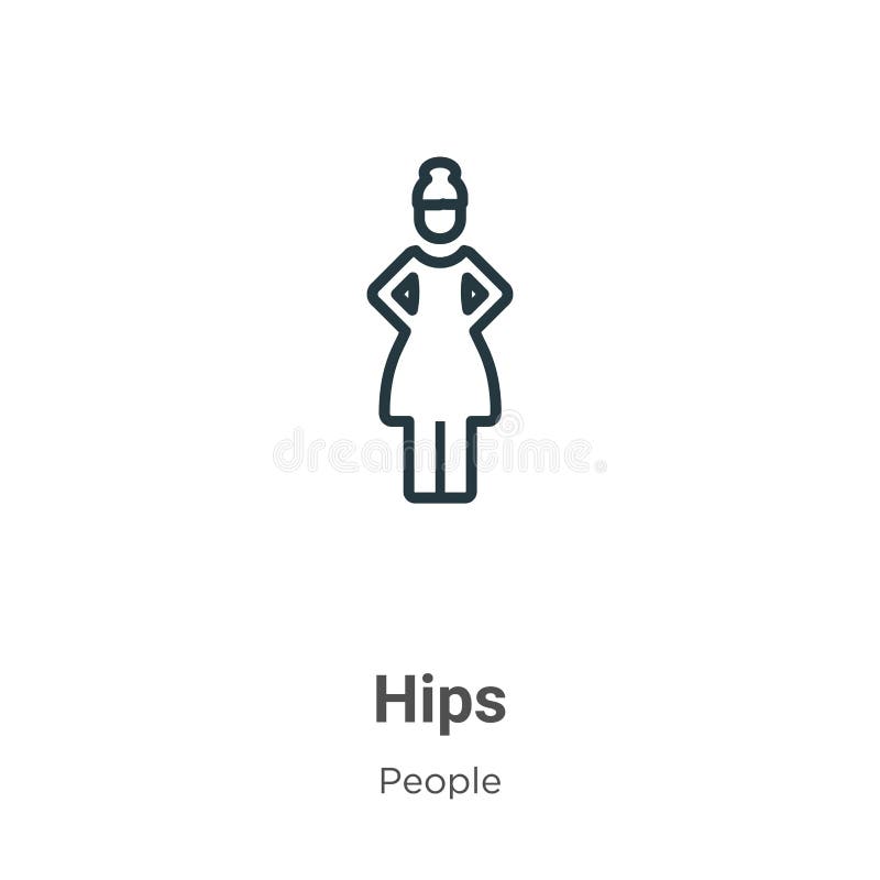 Hips Icon in Filled, Thin Line, Outline and Stroke Style. Vector ...