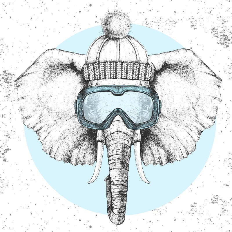 Snowboard ski goggles. stock vector. Illustration of skier - 46849713