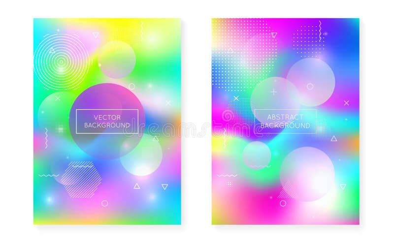 Hipster Background. Rainbow Fluid. Science Dots. Soft Vector Stock ...