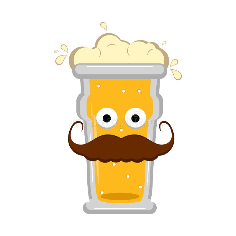 Hipster beer character stock vector. Illustration of symbol - 118591839