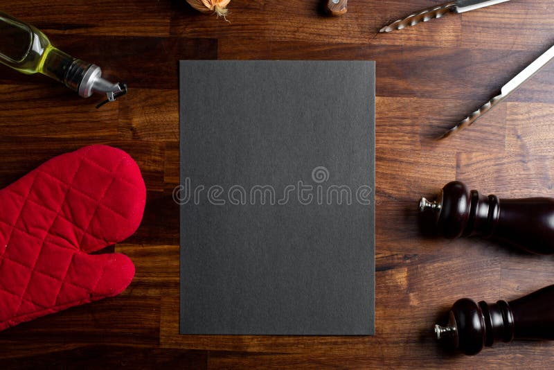 Hipster Cafe Menu Empty Mock Up for Concept Design. Business Concept ...