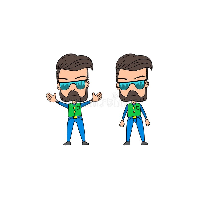 Hipster Character Design with Hipster Elements and Icons. Hipster ... Hipster Character Design with Hipster Elements and Icons. Hipster ...