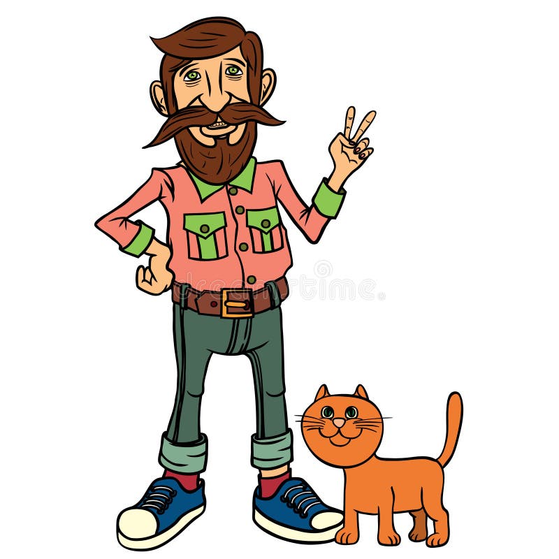Hipster character design stock vector. Illustration of accessory - 49670698