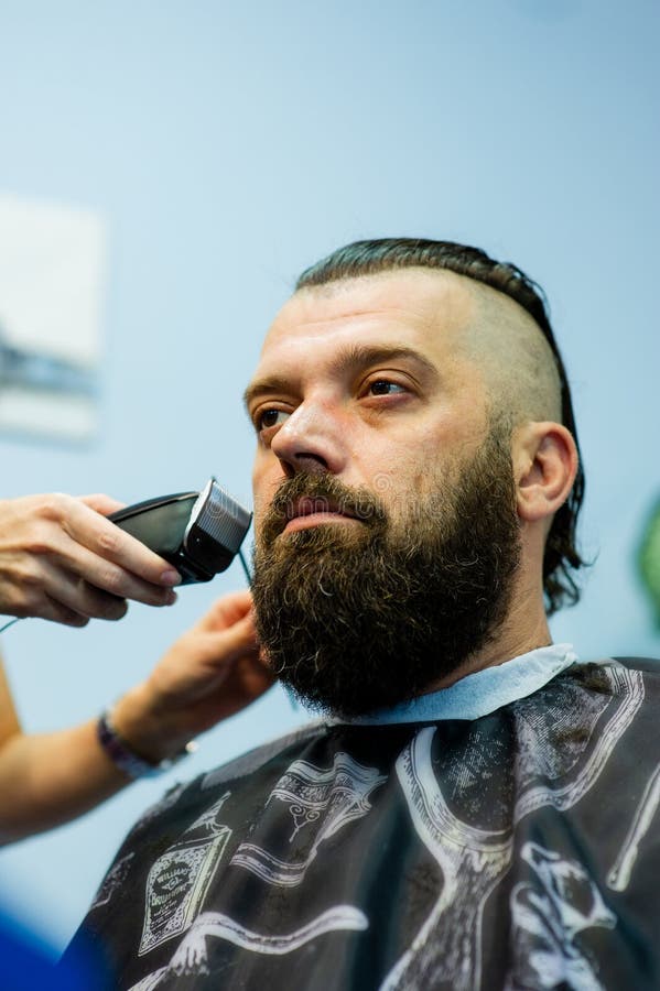 Hipster Client Visiting Barber Shop. Mens Fashion Stock Image - Image ... Hipster Client Visiting Barber Shop. Mens Fashion Stock Image - Image ...