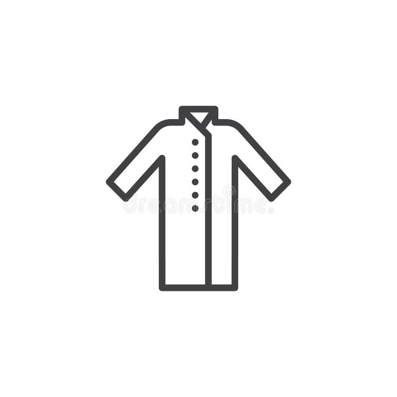 Lab coat line icon stock vector. Illustration of uniform - 230981007 Lab coat line icon stock vector. Illustration of uniform - 230981007