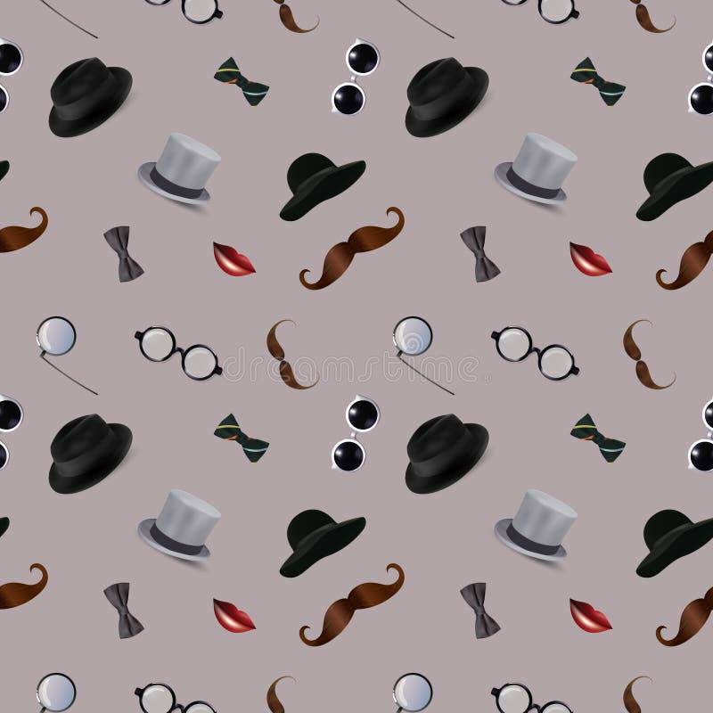 Hipster Colorful Seamless Pattern Stock Vector - Illustration of ...