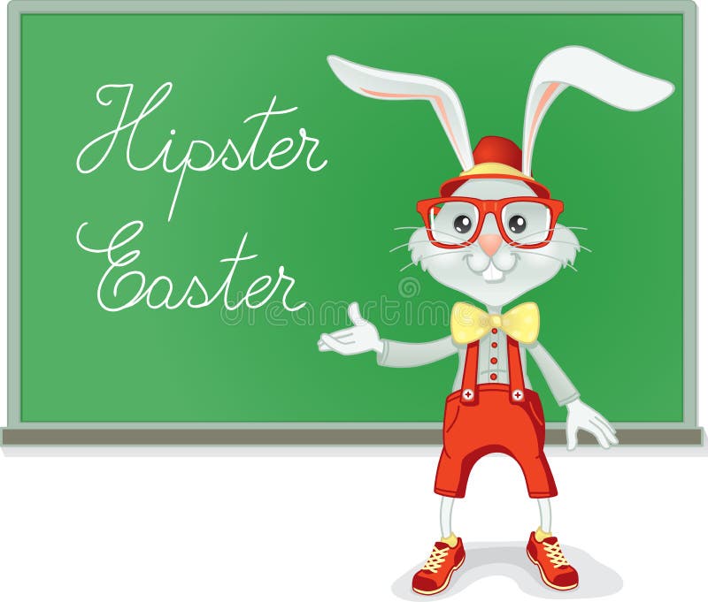 Funny Rabbit with Contraband Easter Eggs Vector Cartoon Stock Vector ...