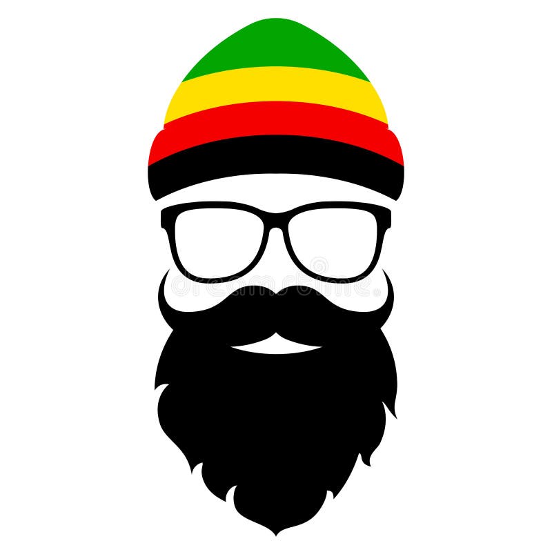 Cartoon rastaman stock vector. Illustration of artwork - 12186524