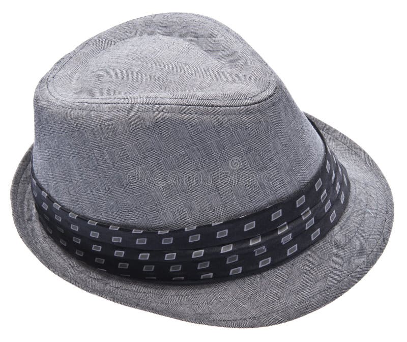 Hipster Hat stock photo. Image of isolated, grey, path - 13986888