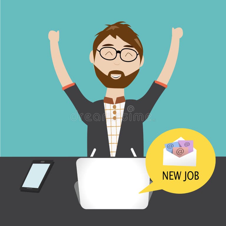 New Job Cartoon Stock Illustrations – 8,024 New Job Cartoon Stock ...