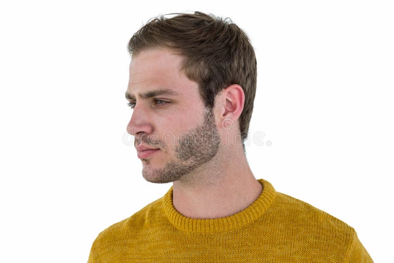 Close Up of Woman Face Looking To a Side Stock Image - Image of smiling ...