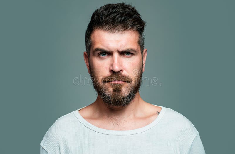 Hipster Man Models in Studio. Businessman Thinking with Expression ...