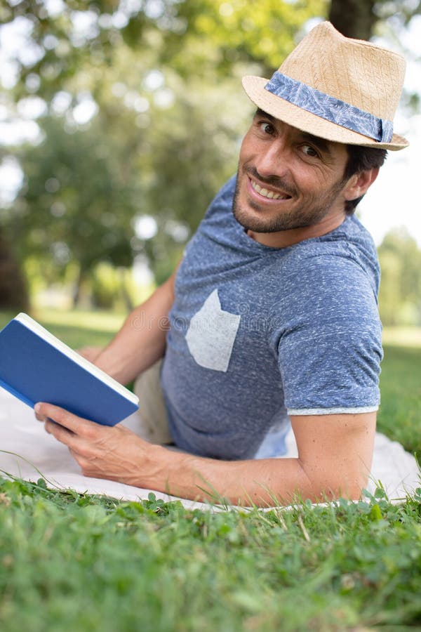 Relaxed reading stock image. Image of book, studying - 25377637