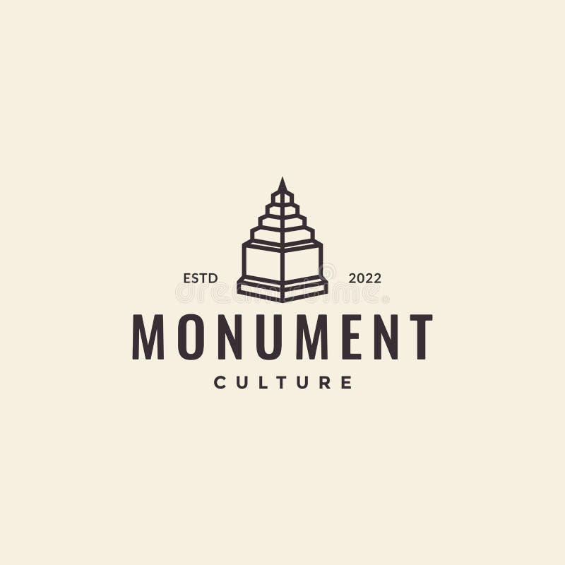 Hipster Monument Temple Logo Design Stock Vector - Illustration of ...
