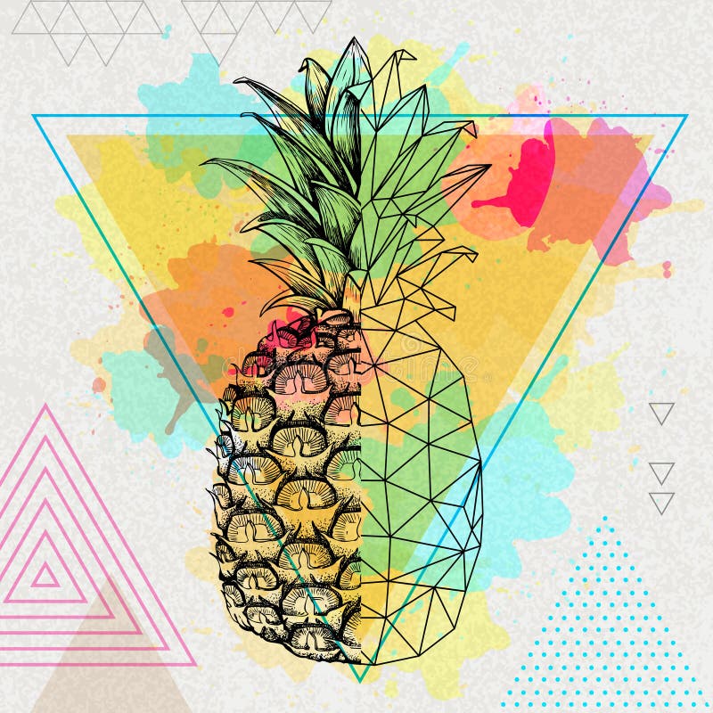 Polygon Pineapple Stock Illustrations – 132 Polygon Pineapple Stock ...