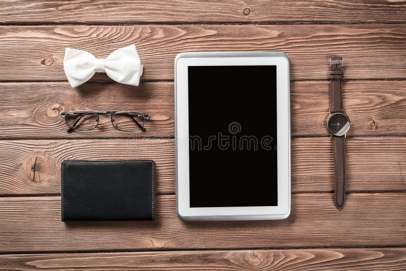 Hipster Set on Wooden Table Stock Photo - Image of closeup, still: 79352880