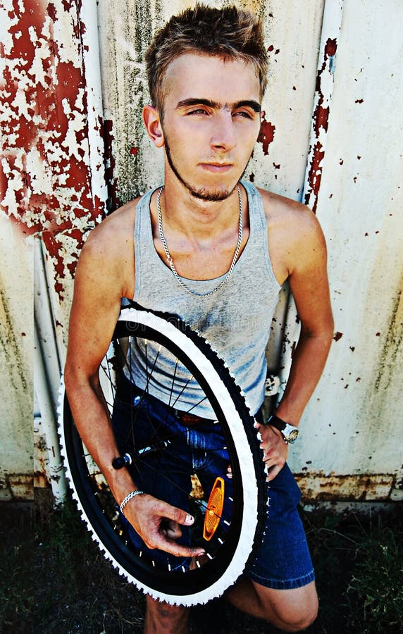 Young Beardy Guy Taking Cup Of Coffee From A Tray Offered By Beautiful ...