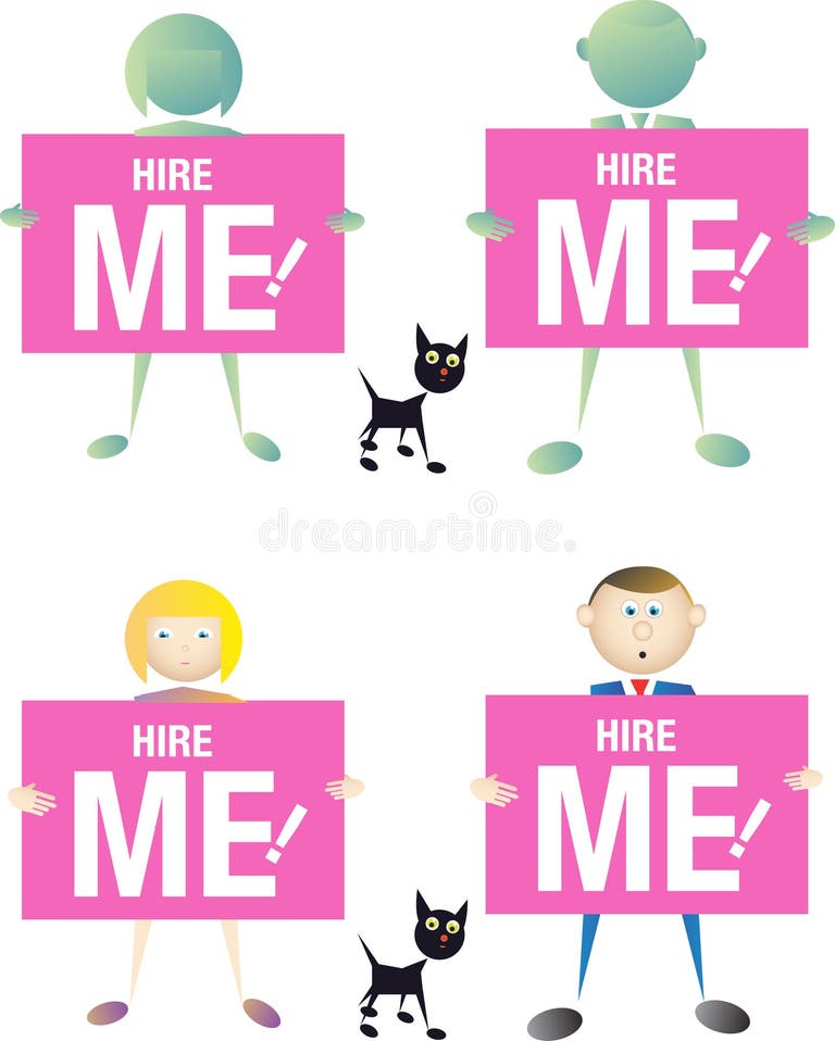 Hire Me Sign Stock Illustrations – 450 Hire Me Sign Stock Illustrations ...