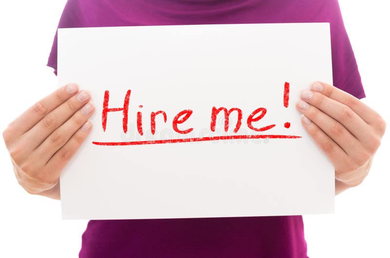 Hire me stock image. Image of office, concept, paper - 56338123