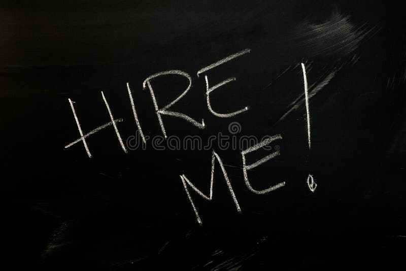 Hire me stock photo. Image of friendly, card, confident - 18218816