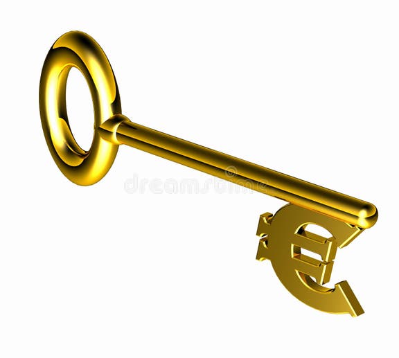 Hires_euro_key stock illustration. Illustration of drawing - 5748708