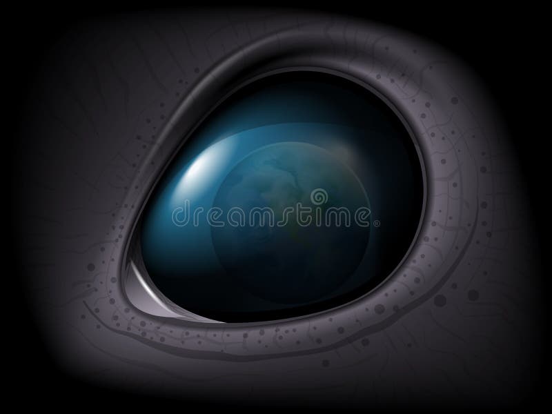 Alien Eye. Realistic 3D Image Stock Vector - Illustration of flare ...