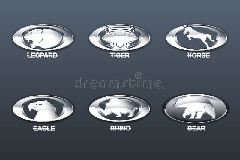 Set of car logo stock vector. Illustration of creative - 118391447