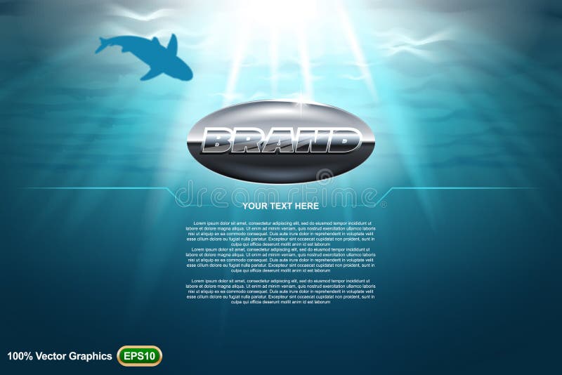 Undersea world template stock vector. Illustration of depth - 118391270