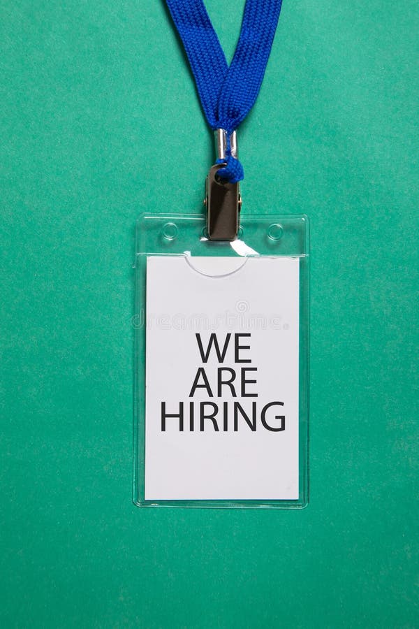 We are Hiring on Badge. Business Concept Stock Image - Image of ...