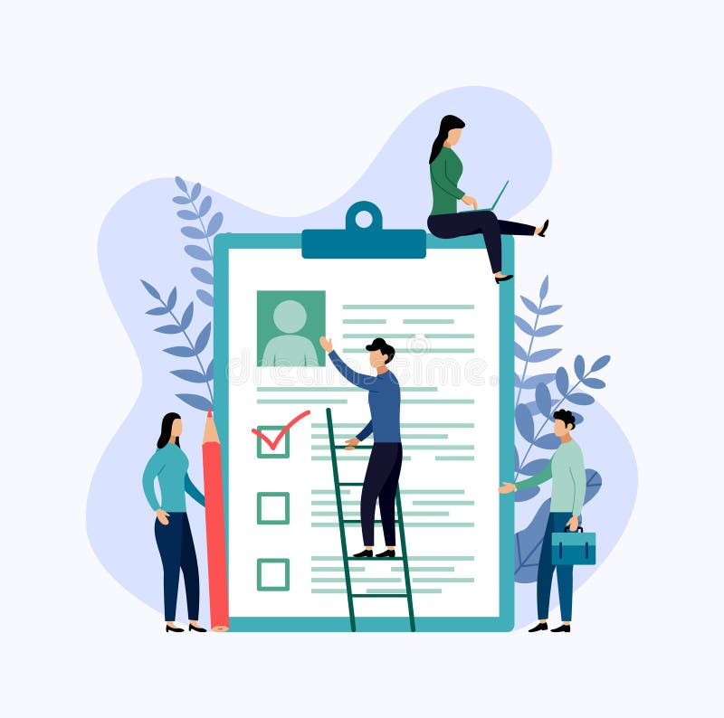 We are Hiring, Checklist, Questionnaire Stock Vector - Illustration of ...