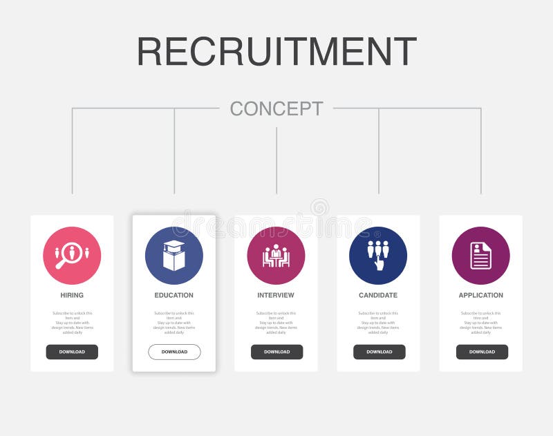 Hiring, Education, Interview, Candidate Stock Illustration ...