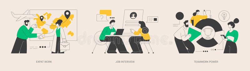 Hiring Employees Abstract Concept Vector Illustrations. Stock Vector ...