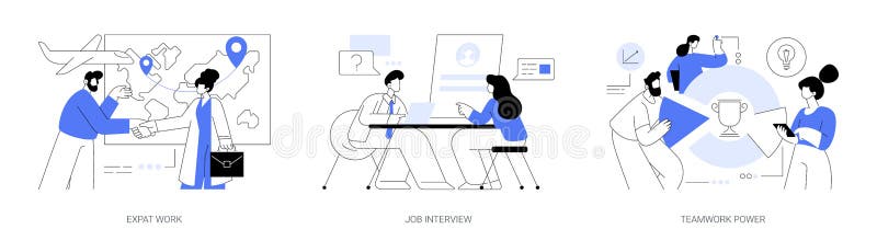 Hiring Employees Abstract Concept Vector Illustrations. Stock Vector ...