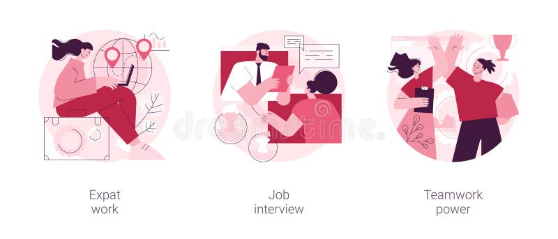 Hiring Employees Abstract Concept Vector Illustrations. Stock Vector ...