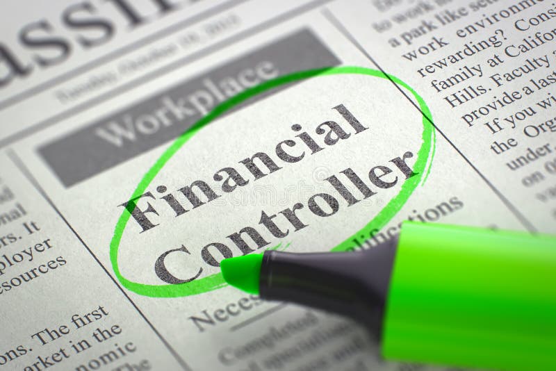 We are Hiring Financial Controller. 3D. Stock Image - Image of expert ...