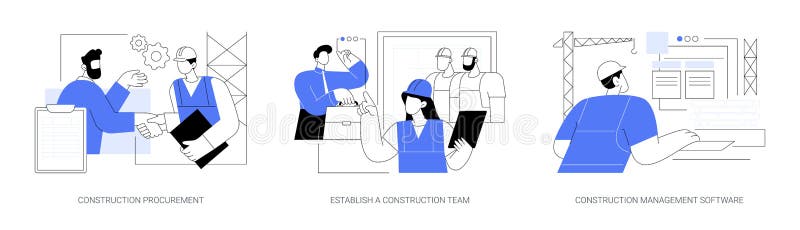 Hiring General Contractor Abstract Concept Vector Illustrations. Stock ...