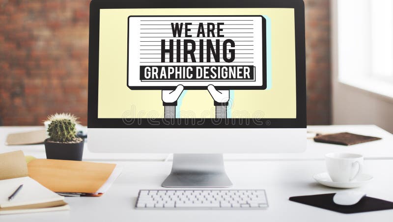 Hiring Graphic Designer Creative Sketch Visual Concept Stock Image ...