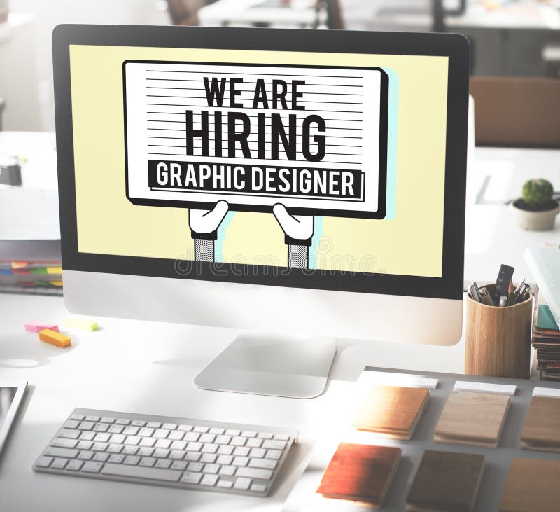 Hiring Graphic Designer Creative Sketch Visual Concept Stock Image ...