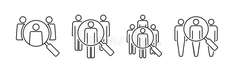 Hiring Icon . Search Job Vacancy Icon. Human Resources Concept ...