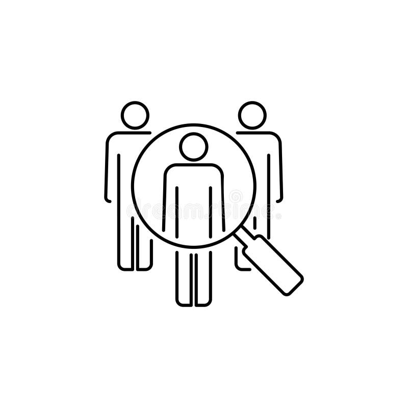 Hiring Icon . Search Job Vacancy Icon. Human Resources Concept ...