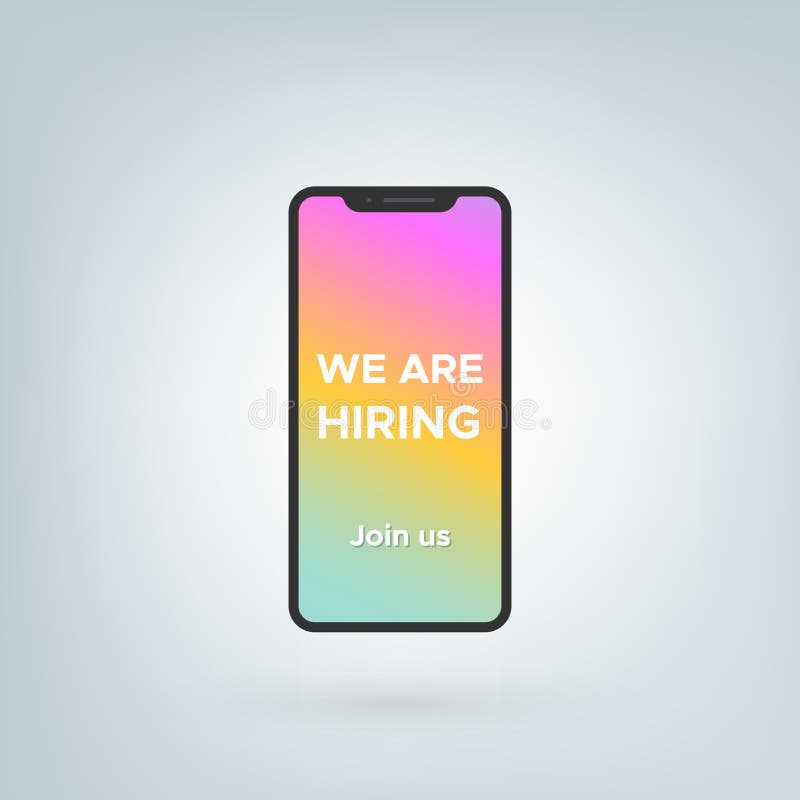 Join Now Phone Icon stock vector. Illustration of mobile - 198330450