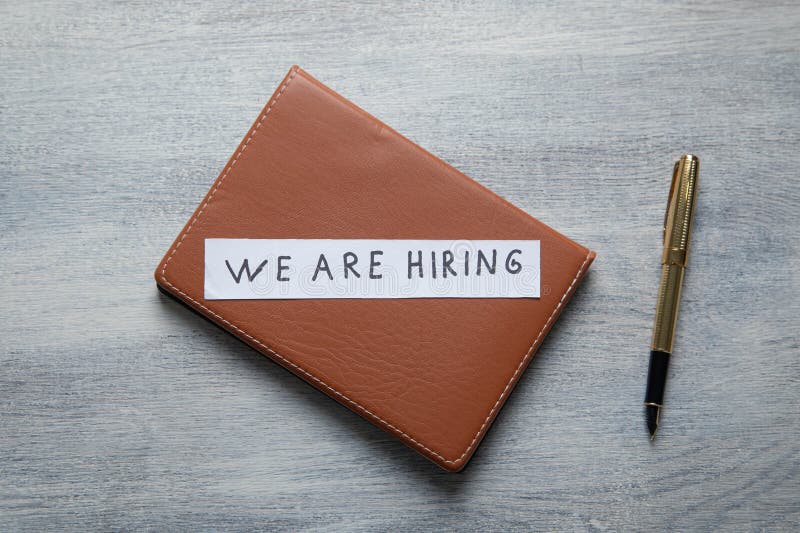 We are Hiring Message on Paper with a Pen Stock Image - Image of ...